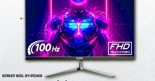 UDORE UD-24 100Hz Monitor ips / HDMI, VGA & DC / FHD